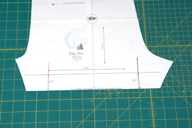 Using a Patterns’ Lengthen/Shorten line – I am Mami de Sofiona