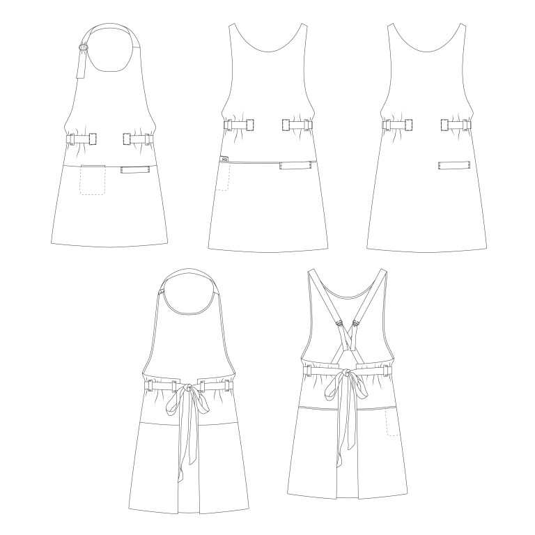 Poppy Apron – I am Mami de Sofiona